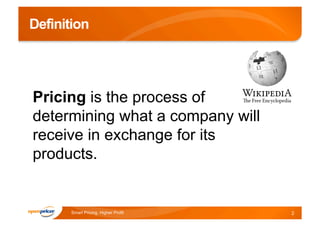 Open Pricer Pricing Basic Concepts | PPT