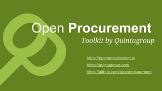 OpenProcurement toolkit | PDF