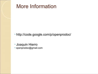 OpenProdoc Overview | PPT