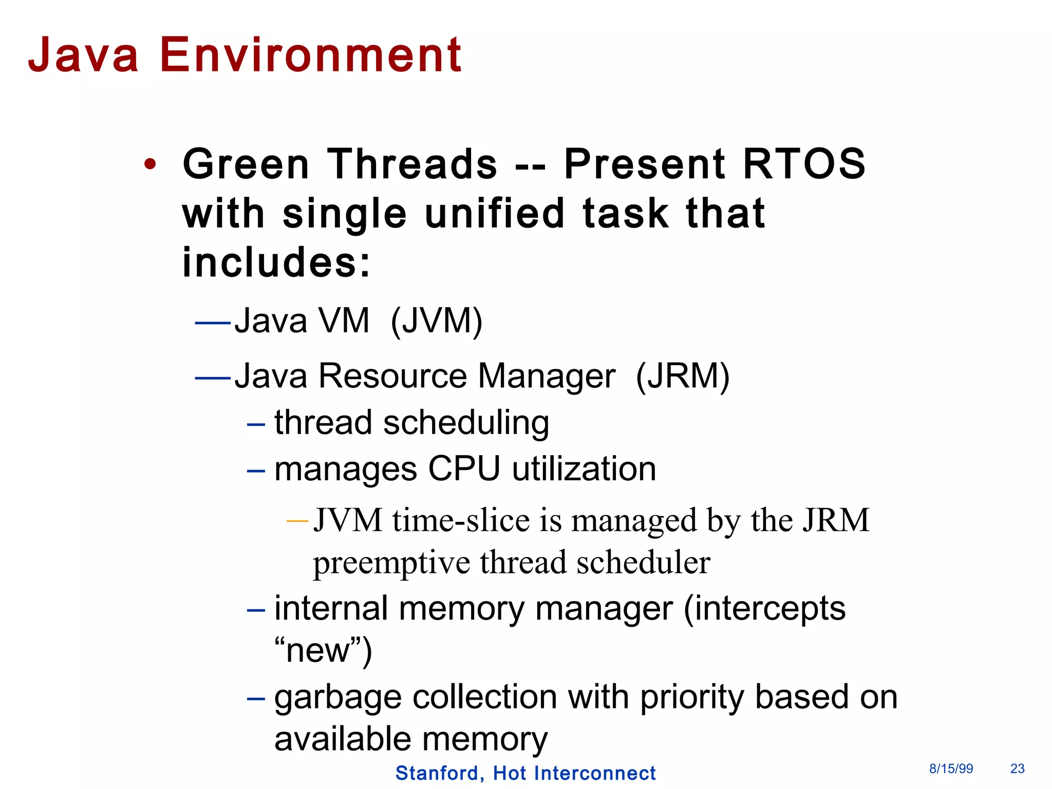Open programmable architecture for java enabled network devices | PPT