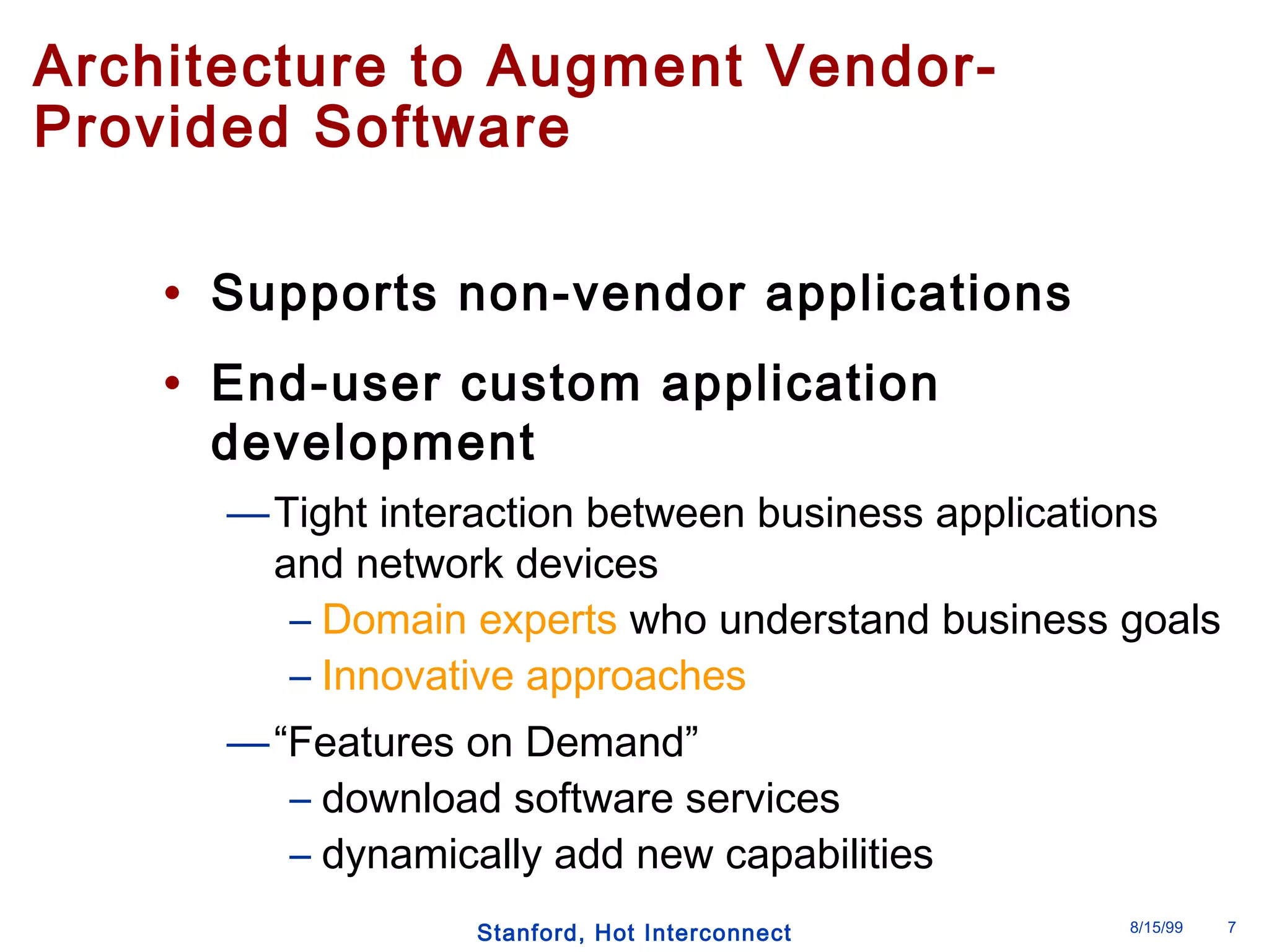Open programmable architecture for java enabled network devices | PPT