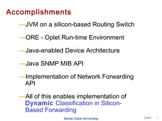 Open Programmable Architecture for Java-enabled Network Devices | PPT