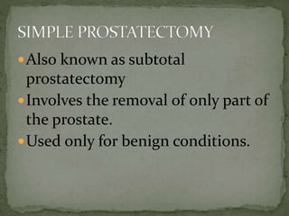 Open prostatectomy tray | PPTX