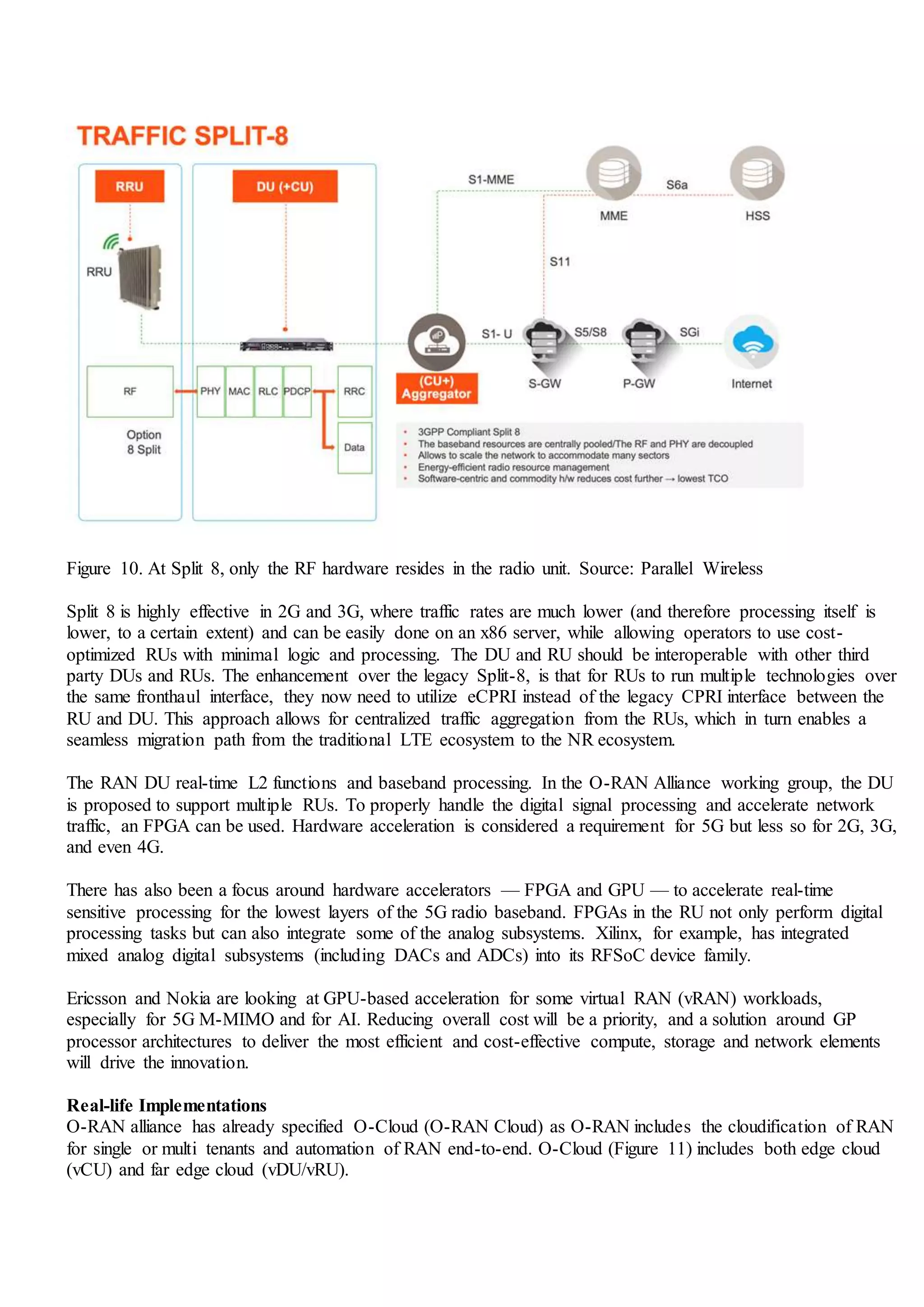 Open ran functional splits | PDF