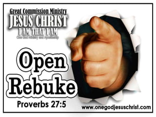 Open Rebuke | PPT