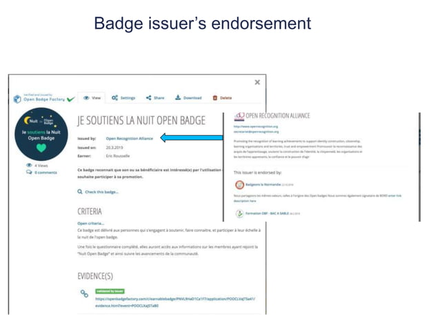 Enabling badge recognition ecosystems | PPT