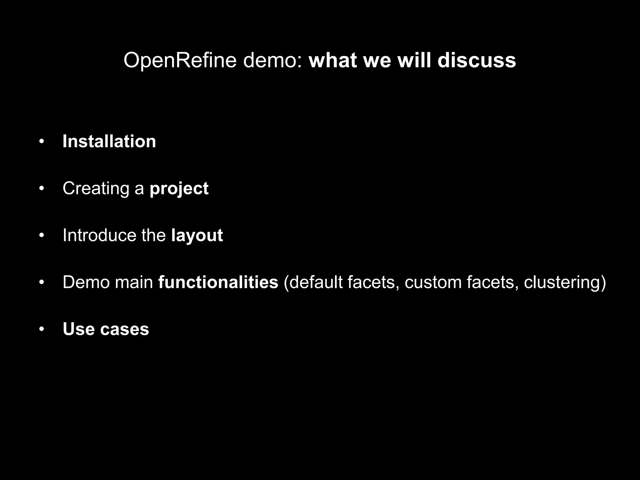 OpenRefine Tutorial | PPTX