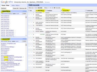 OpenRefine Tutorial | PPTX