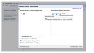 OpenRefine reconciliation services | PPT