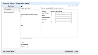 OpenRefine reconciliation services | PPT