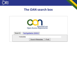 OA Network: Heading for Joint Standards and Enhancing Cooperation ...