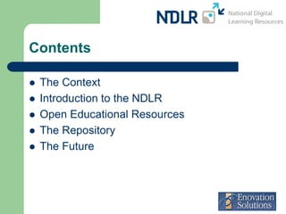 National Digital Learning Resources DSpace Repository Presentation | PDF
