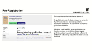 Not just for STEM: Open and reproducible research in the social ...