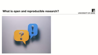 Not just for STEM: Open and reproducible research in the social ...