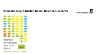 Not just for STEM: Open and reproducible research in the social ...