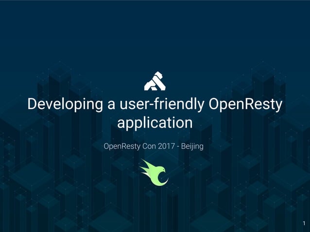 Developing a user-friendly OpenResty application | PPT