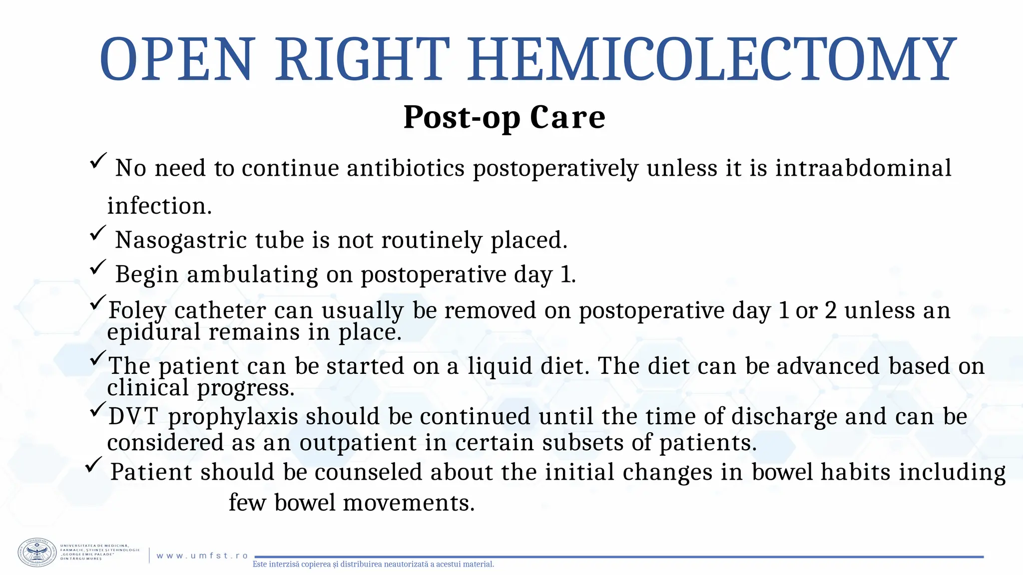 OPEN RIGHT HEMICOLECTOMY - General Surgery Course.pptx
