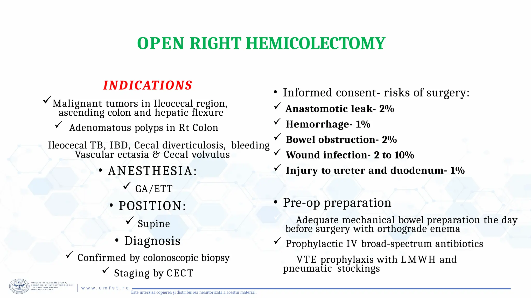 OPEN RIGHT HEMICOLECTOMY - General Surgery Course.pptx