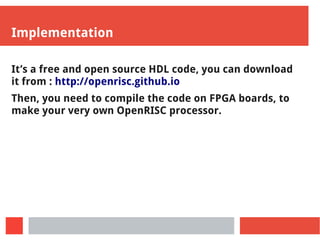 OpenRISC processor | PPT