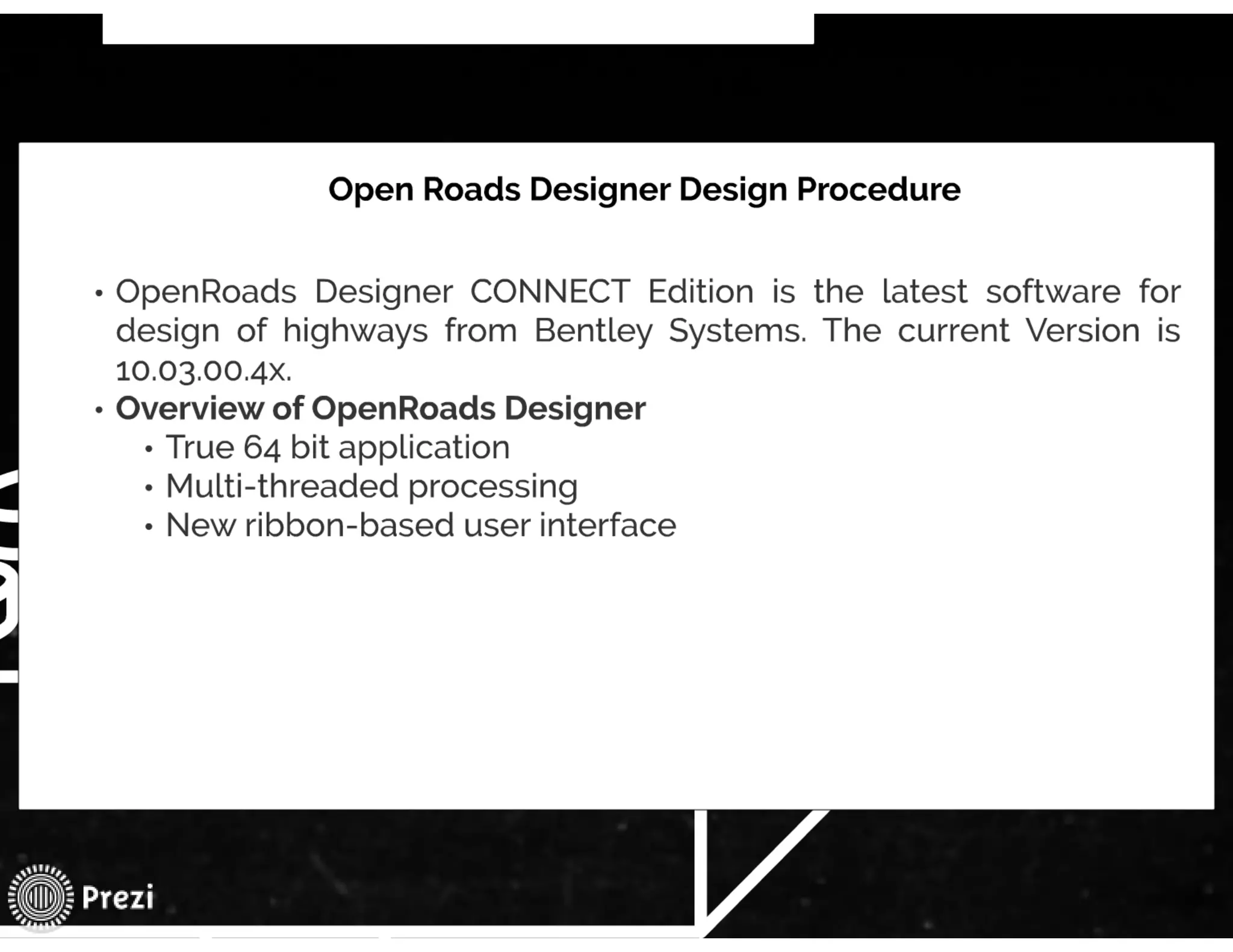 Openroads - Bentley System | PDF