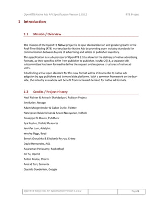 [White paper] IAB RTB Project : OpenRTB Dynamic Native Ads API Specification | PDF