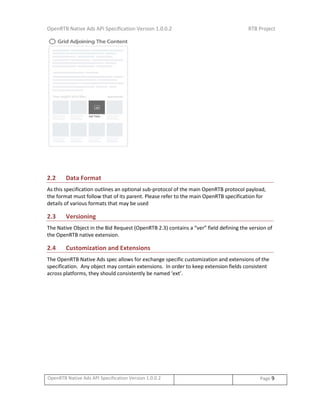 [White paper] IAB RTB Project : OpenRTB Dynamic Native Ads API Specification | PDF