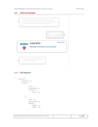 Open RTB native-ads-specification-1-0-final (IAB) | PDF