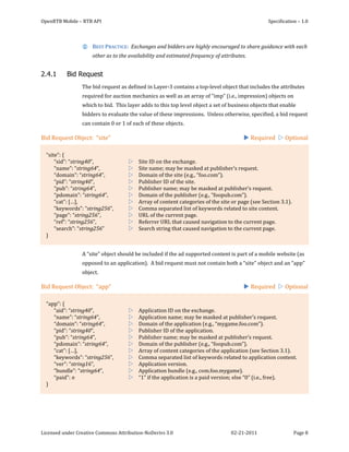 OpenRTB Mobile | PDF