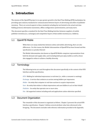 OpenRTB Mobile | PDF