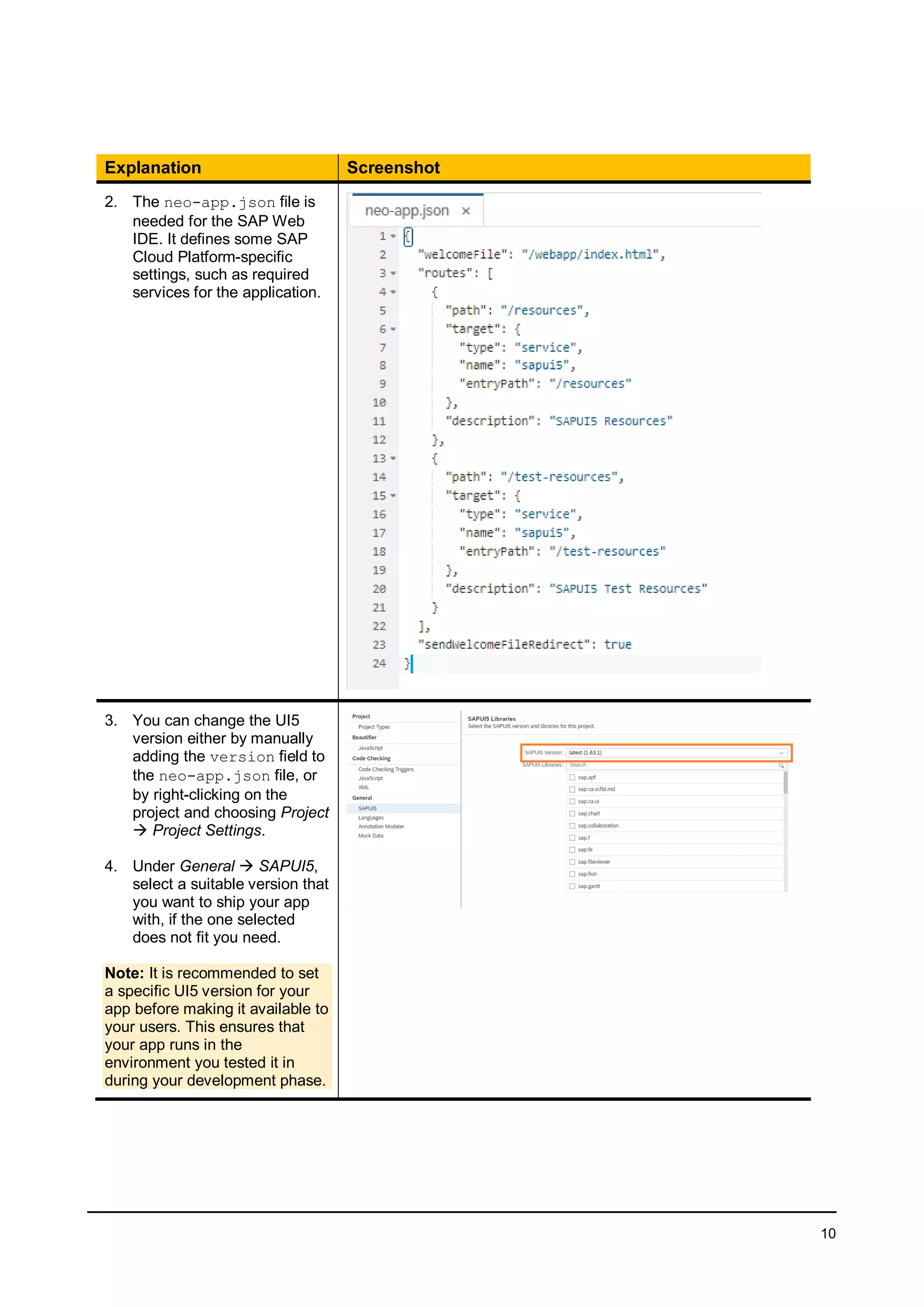 Open sap ui5 - week_2 unit_1_syjewa_exercises | PDF