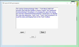 Open save file vb6 program | PPT