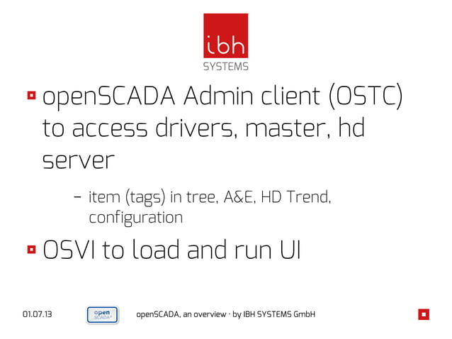 openSCADA [PLEASE OUR NEW SLIDE DECK ECLIPSE SCADA 0.2] | PPT