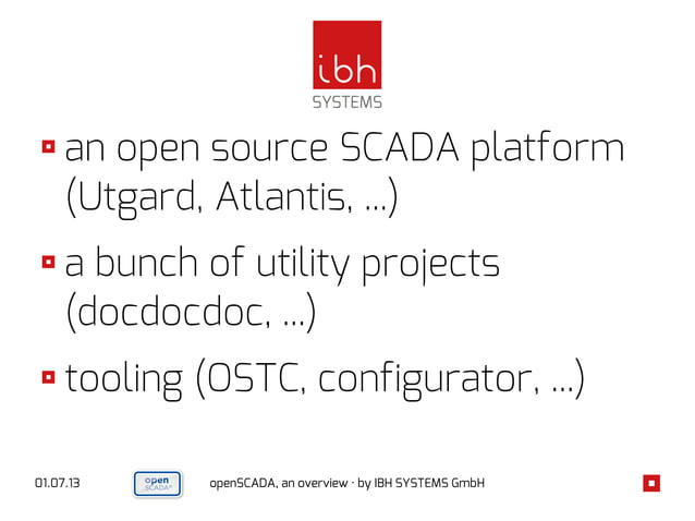 openSCADA [PLEASE OUR NEW SLIDE DECK ECLIPSE SCADA 0.2] | PPT