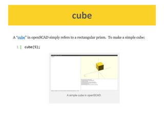 Open Scad presentation | PPTX