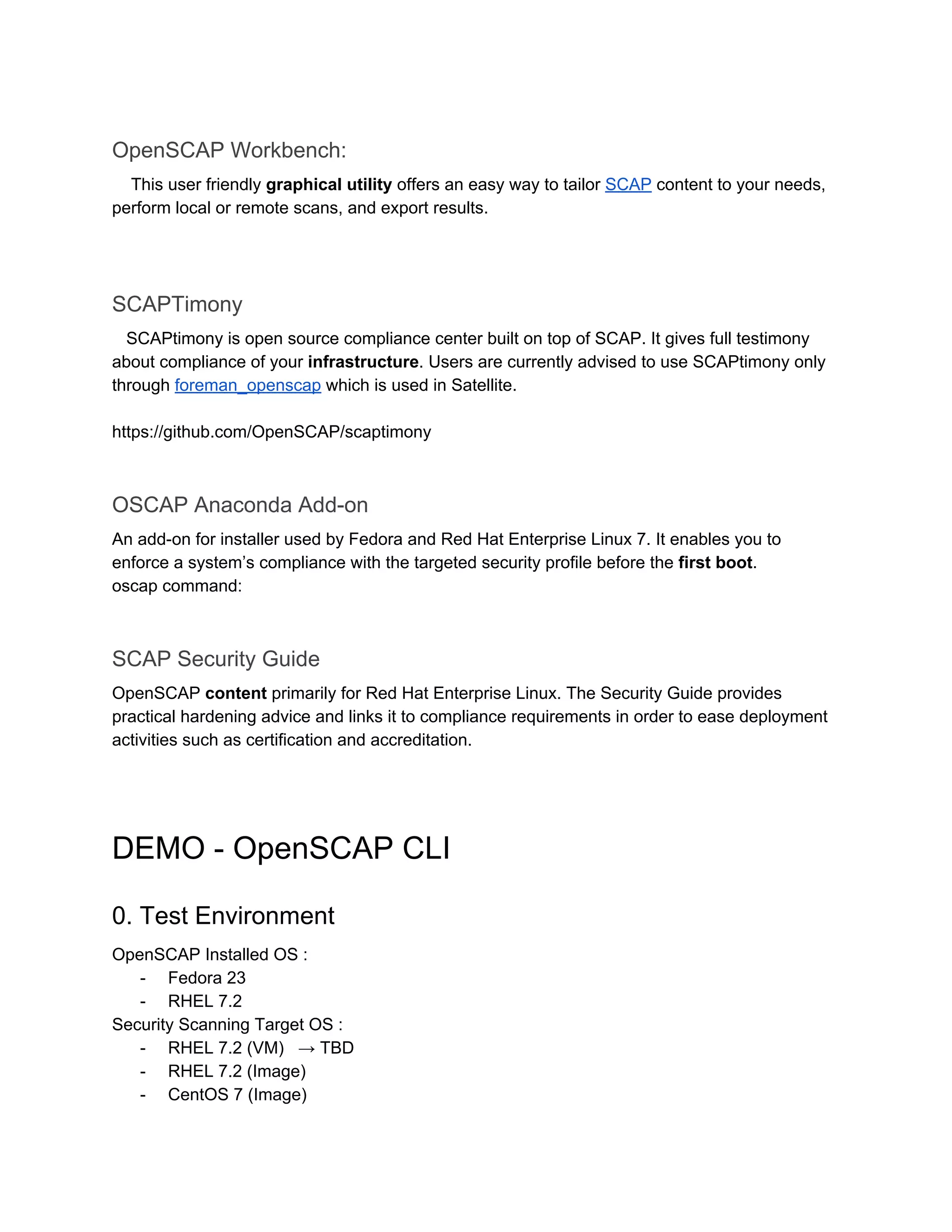 OpenSCAP Overview(security scanning for docker image and container) | PDF
