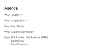 OpenSCAP Overview(security scanning for docker image and container) | PPT