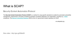 OpenSCAP Overview(security scanning for docker image and container) | PPT