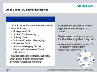 OpenScape UC Server Enterprise | PPT