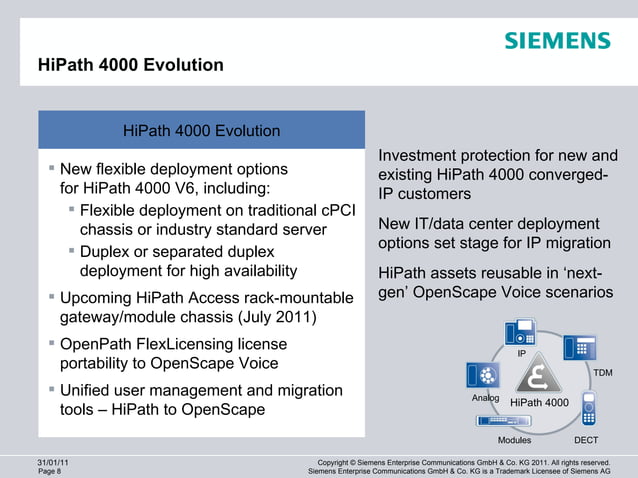 OpenScape UC Server Enterprise | PPT