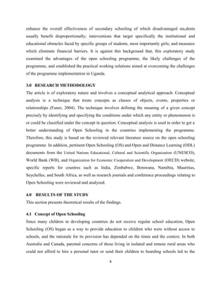 Open schooling programme | DOC