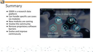 Open Science Data Repository - the platform for materials research | PPT