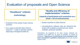 Open Science in Horizon Europe- Open Science Fair | PPT