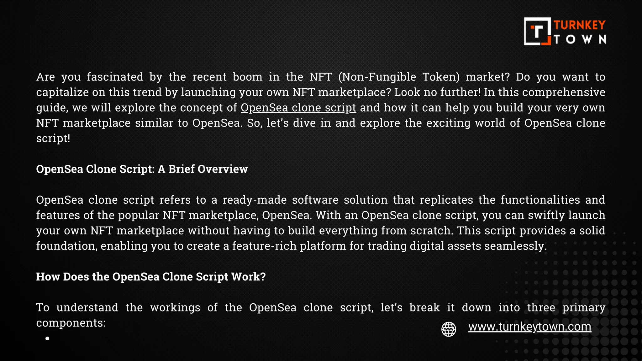 Opensea Clone Script Create Your Own Nft Marketplace Ppt 