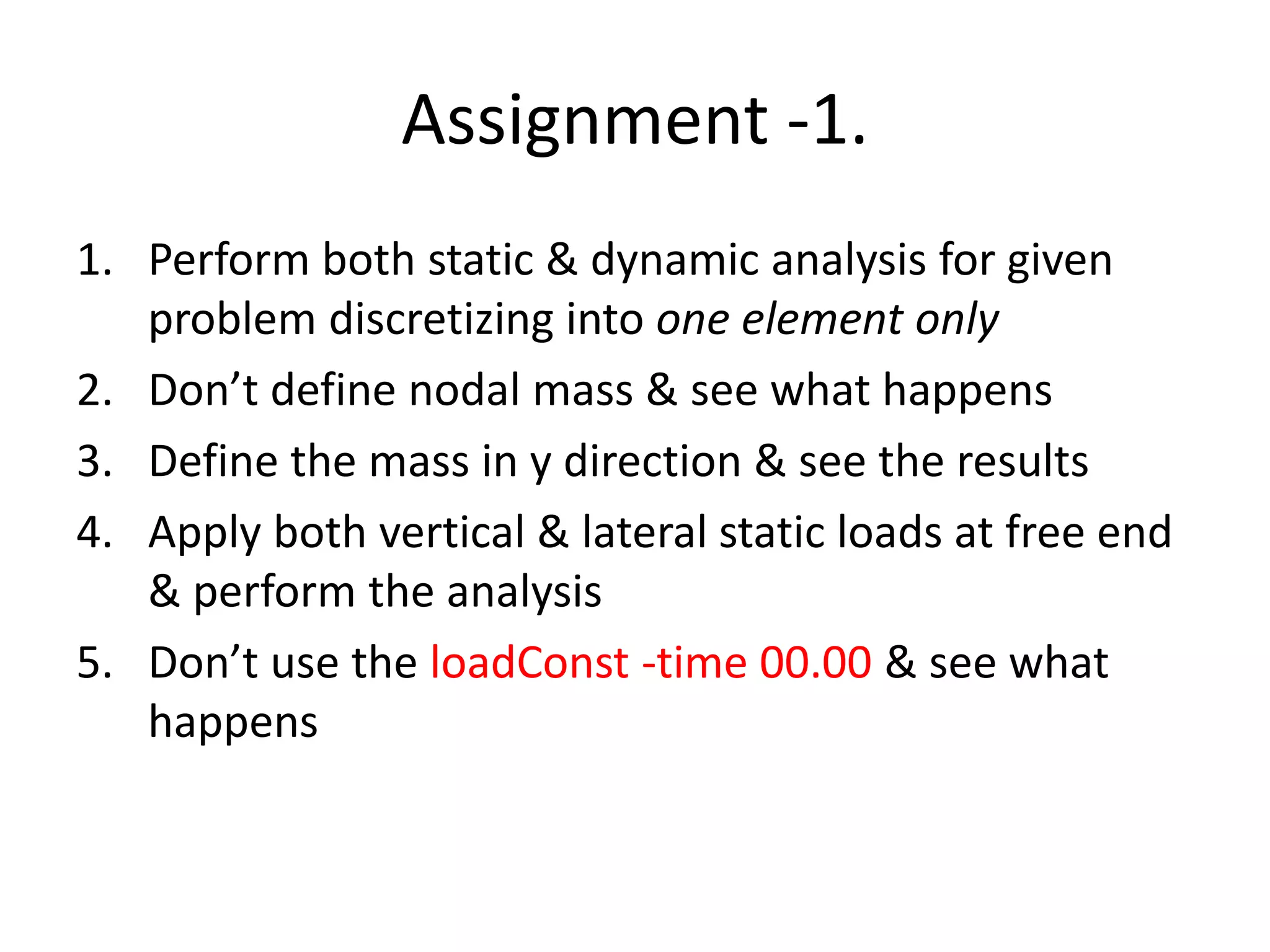 OpenSees dynamic_analysis | PDF