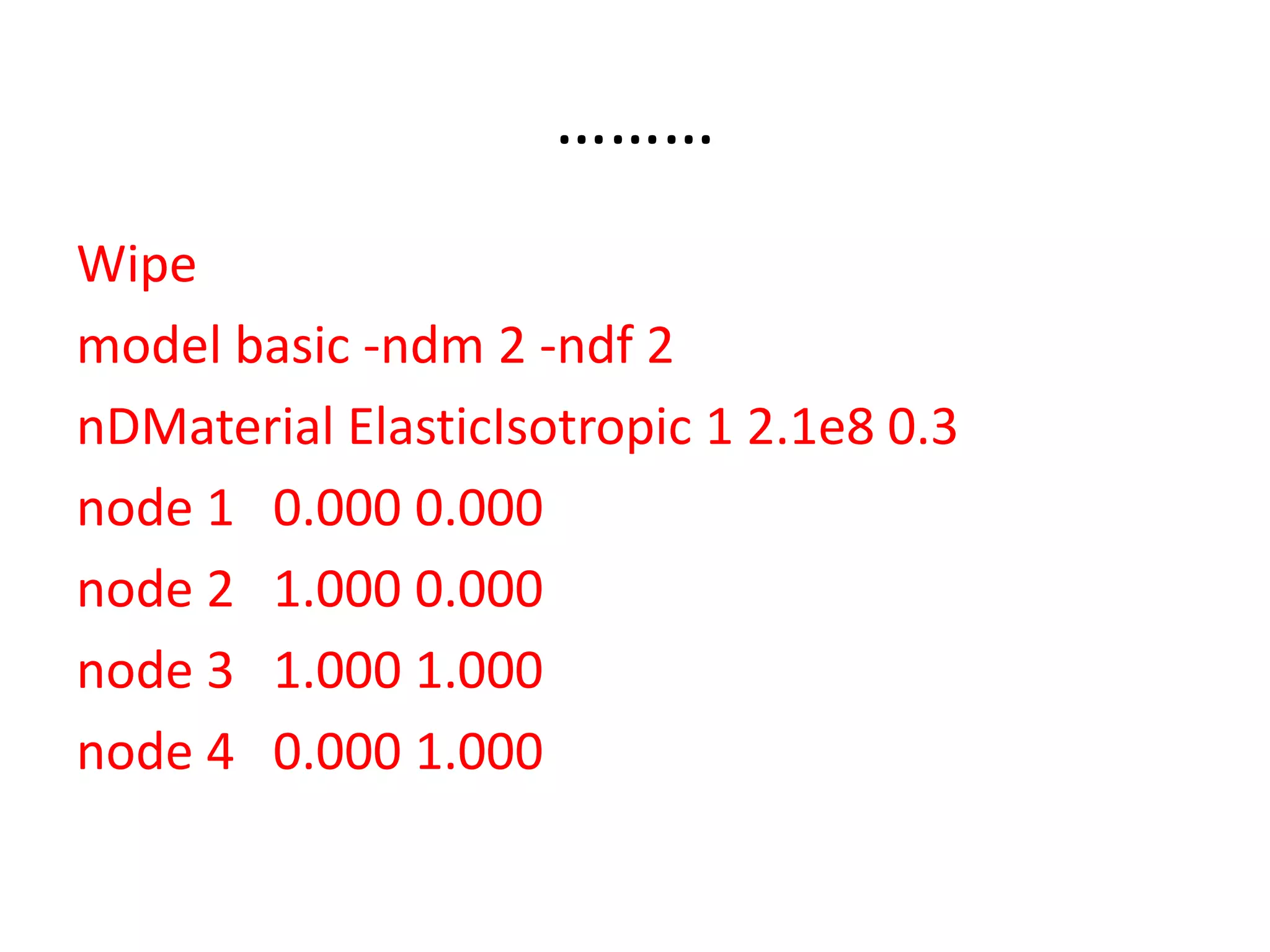 OpenSees dynamic_analysis | PDF