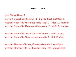 OpenSees dynamic_analysis | PDF