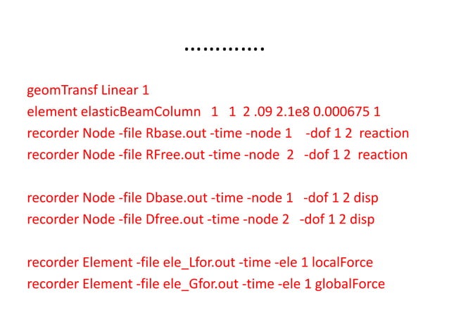 OpenSees dynamic_analysis | PDF | Geology | Science