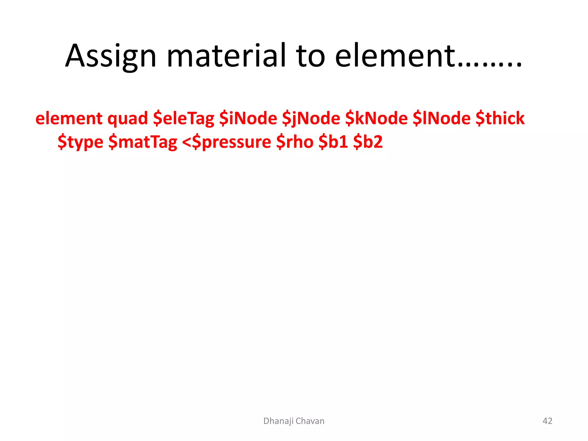 OpenSees: modeling and performing static analysis | PDF