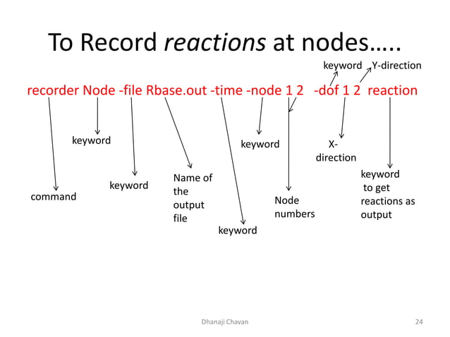 OpenSees: modeling and performing static analysis | PPT