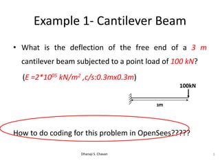 OpenSees: modeling and performing static analysis | PDF
